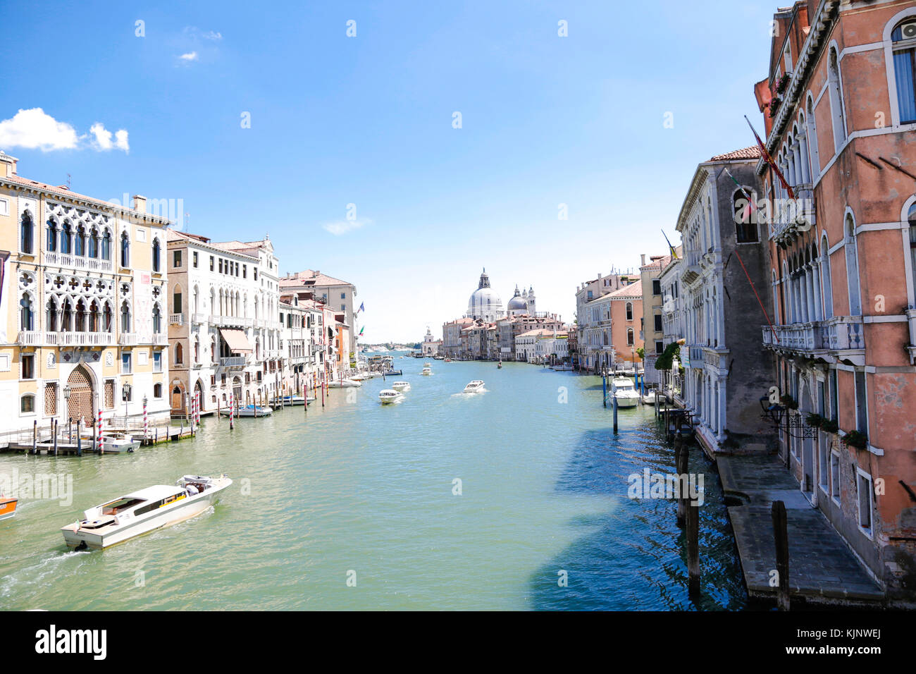 Venice, Italy: landscapes of main monuments and colorful facades with ...