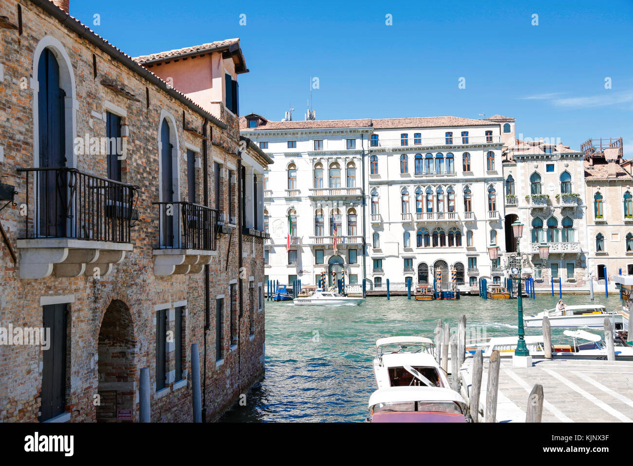 Venice, Italy: landscapes of main monuments and colorful facades with ...