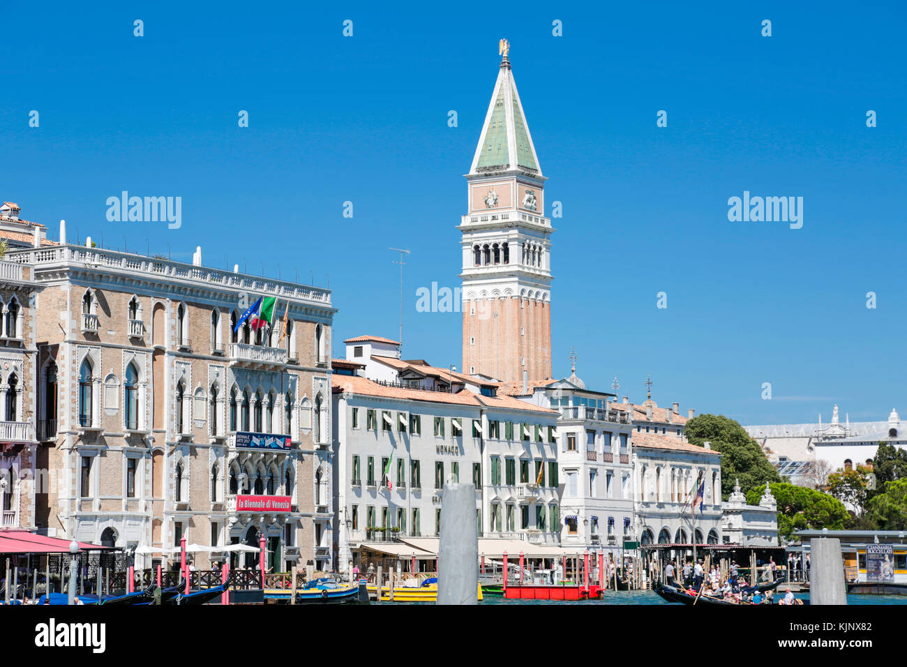 Venice, Italy: landscapes of main monuments and colorful facades with ...