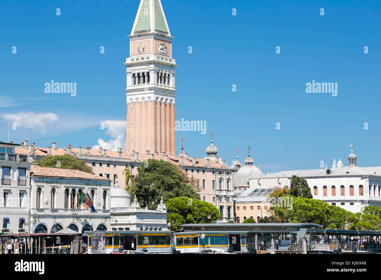 Venice, Italy: landscapes of main monuments and colorful facades with ...