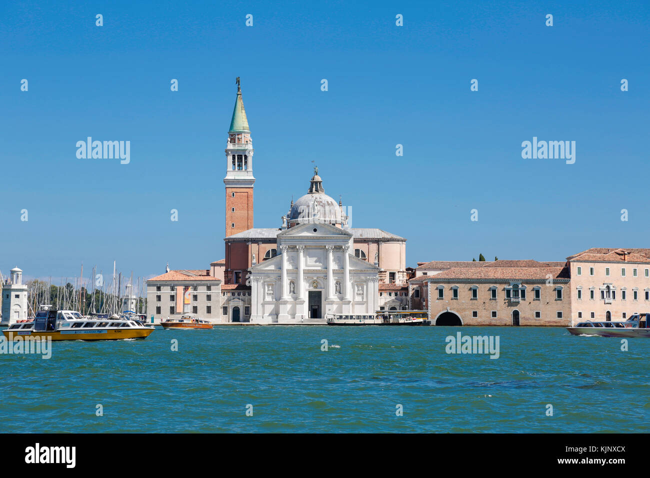 Venice, Italy: landscapes of main monuments and colorful facades with ...