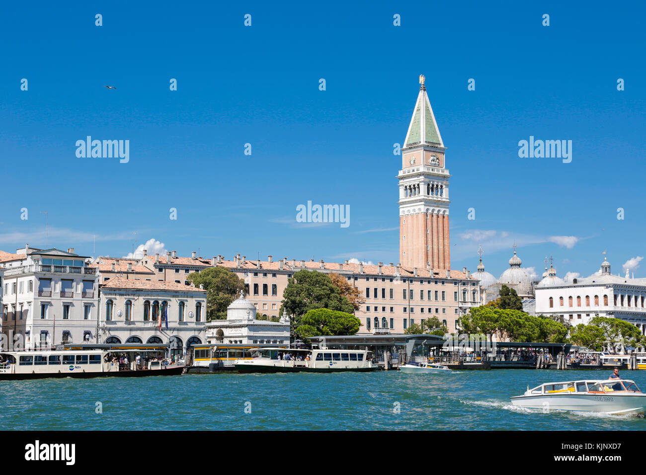 Venice, Italy: landscapes of main monuments and colorful facades with ...