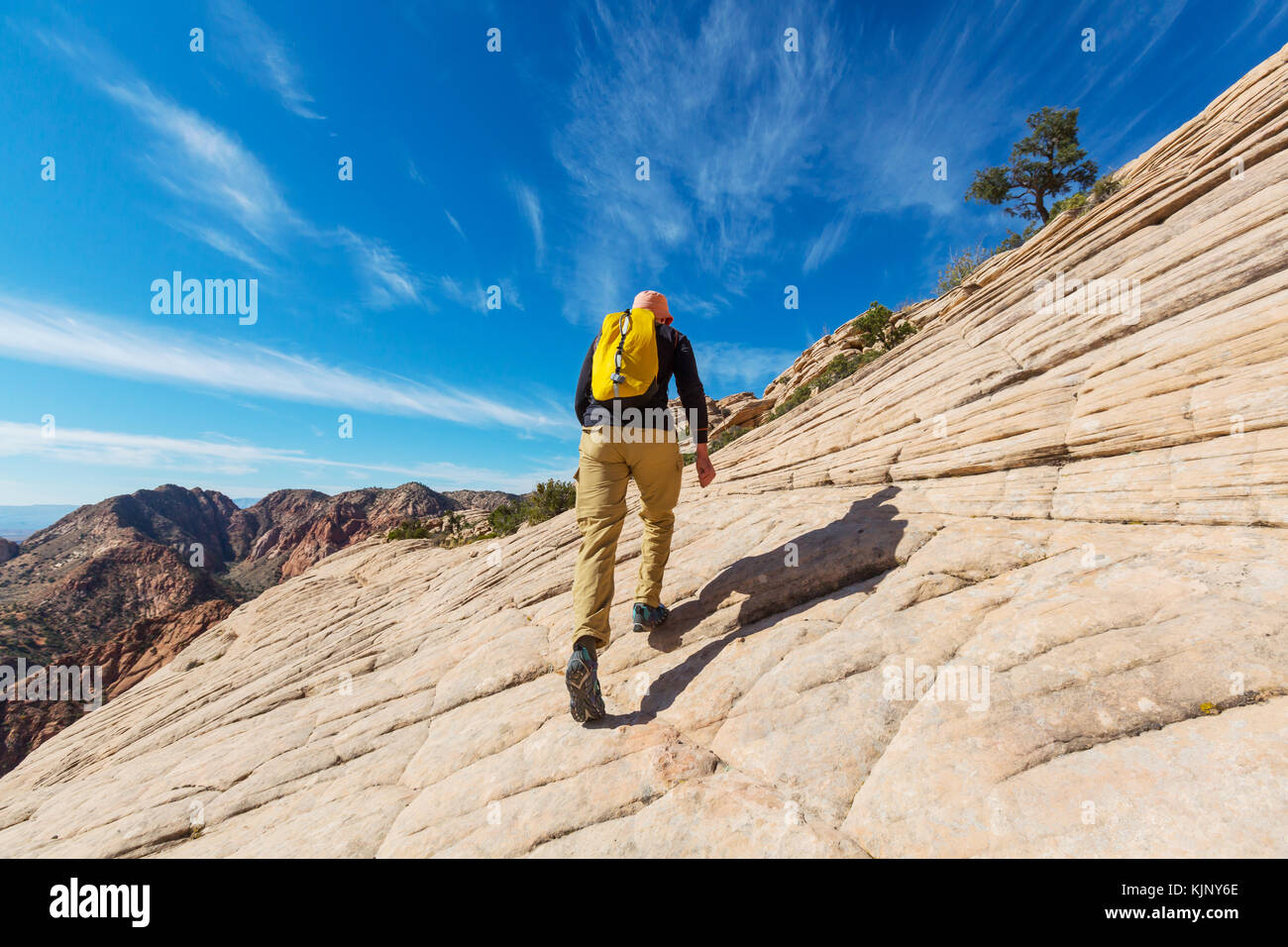 Hike in the Utah mountains Stock Photo - Alamy