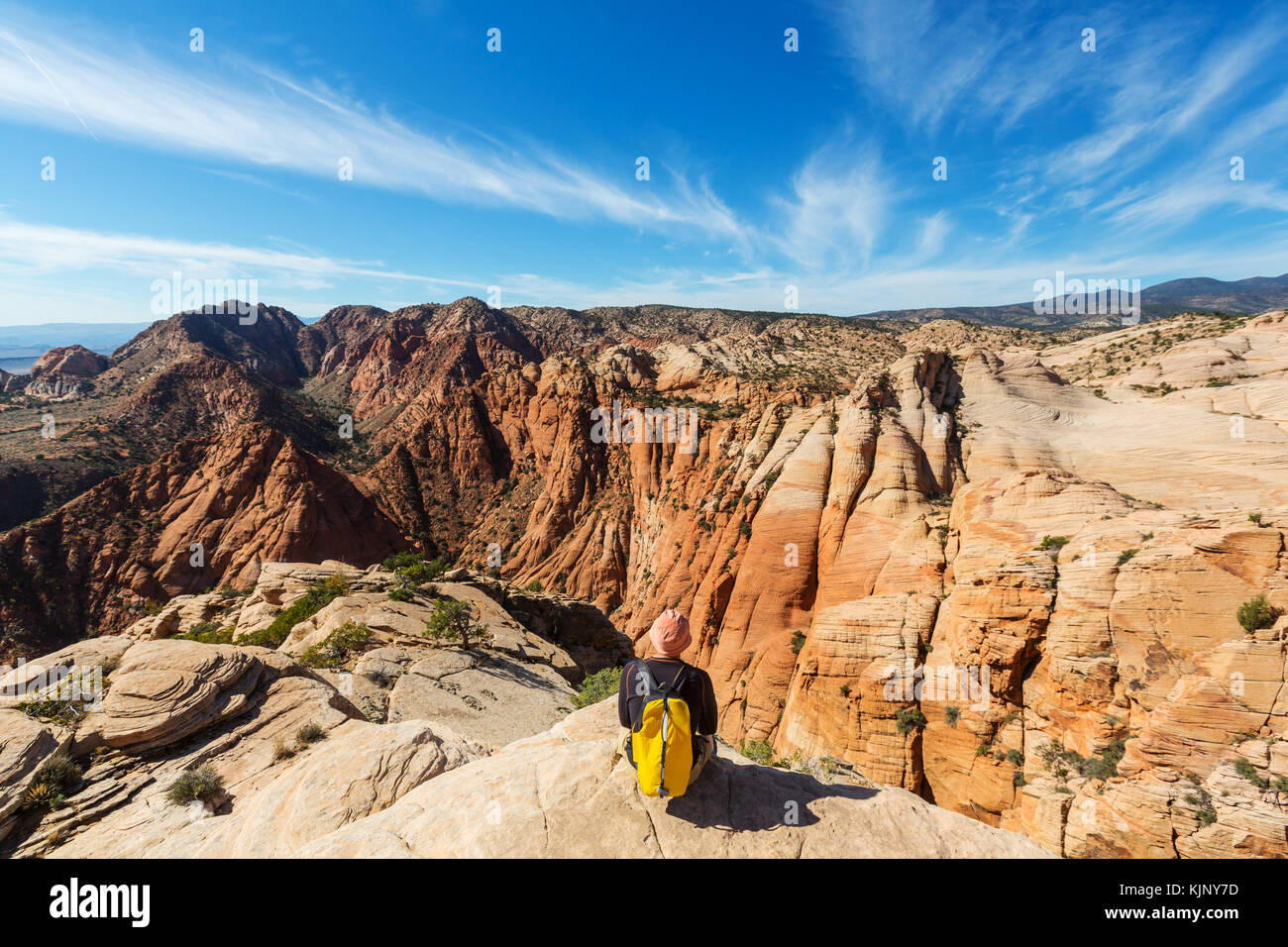 Hike in the Utah mountains Stock Photo - Alamy