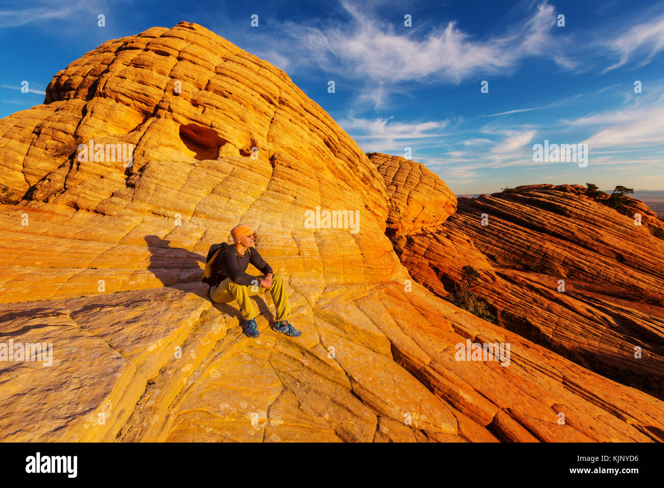 Hike in the Utah mountains Stock Photo - Alamy