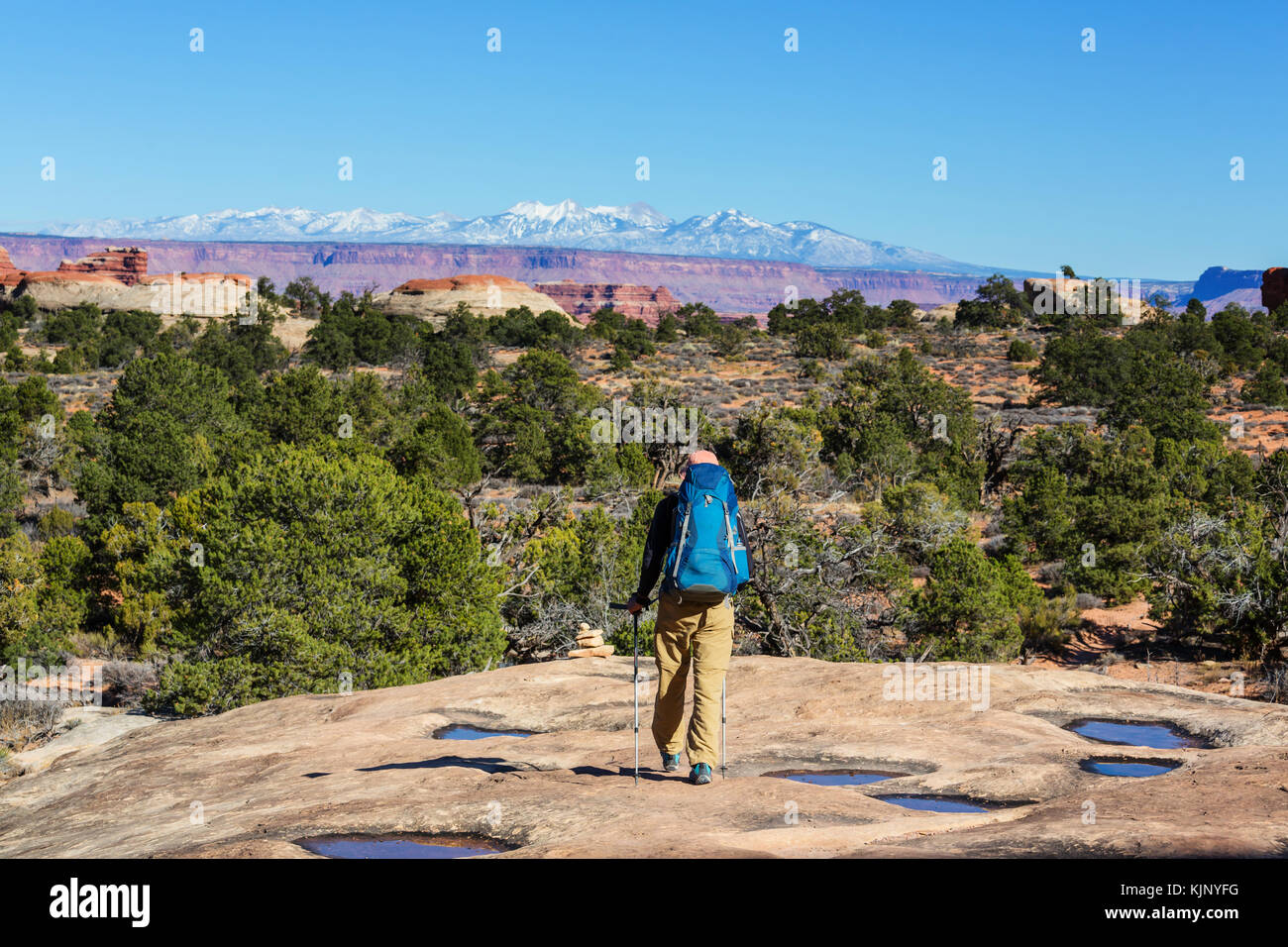 Hike in the Utah mountains Stock Photo - Alamy