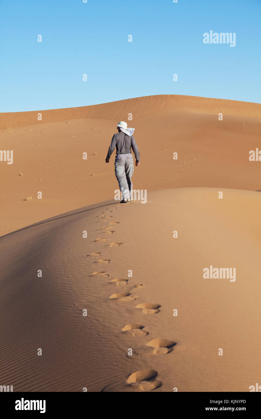 Hike in desert Stock Photo - Alamy