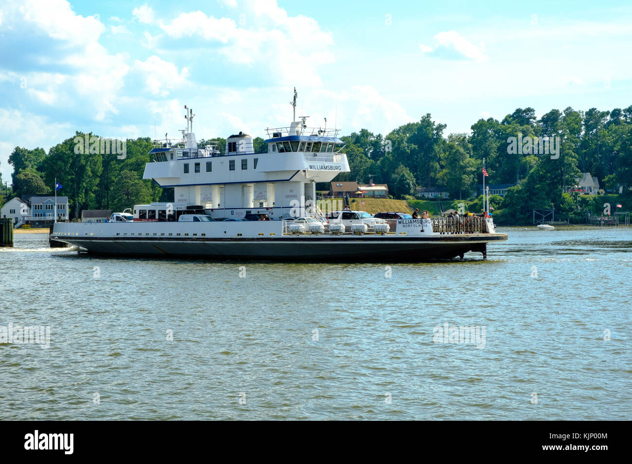 Jamestown-Scotland Ferry, James River, Virginia Stock Photo - Alamy