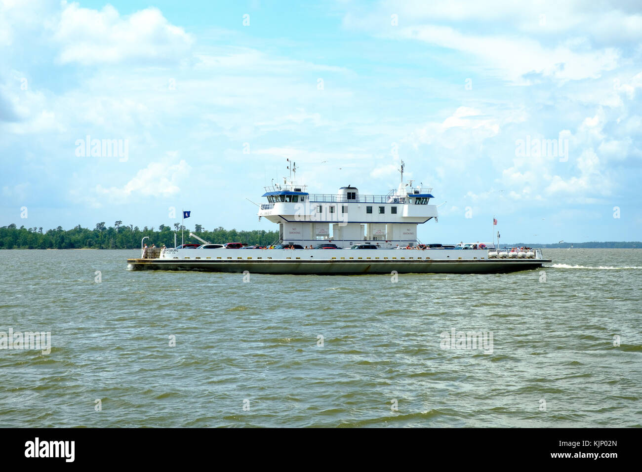Jamestown-Scotland Ferry, James River, Virginia Stock Photo - Alamy