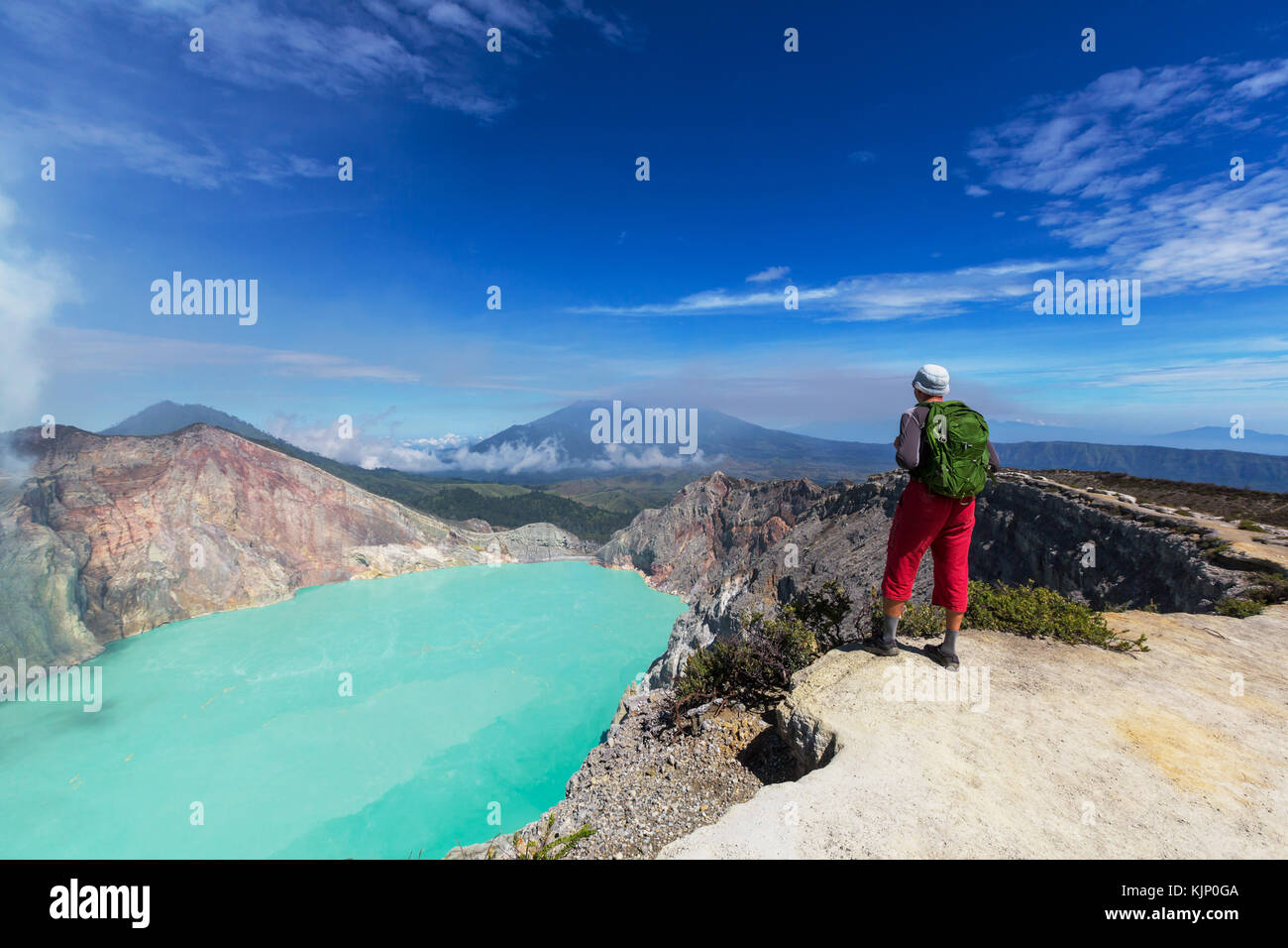 Lake in a crater Volcano Ijen, Java,Indonesia Stock Photo - Alamy