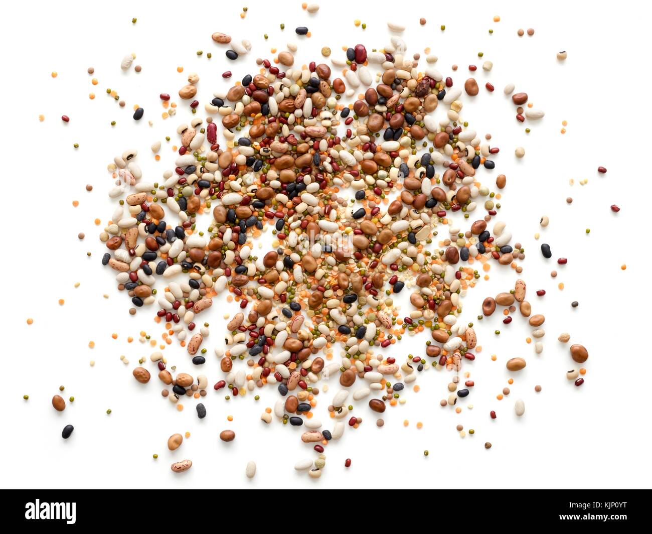 Mixed pulses against a white background Stock Photo - Alamy