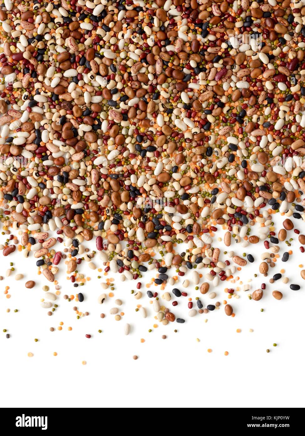 Mixed pulses against a white background Stock Photo - Alamy