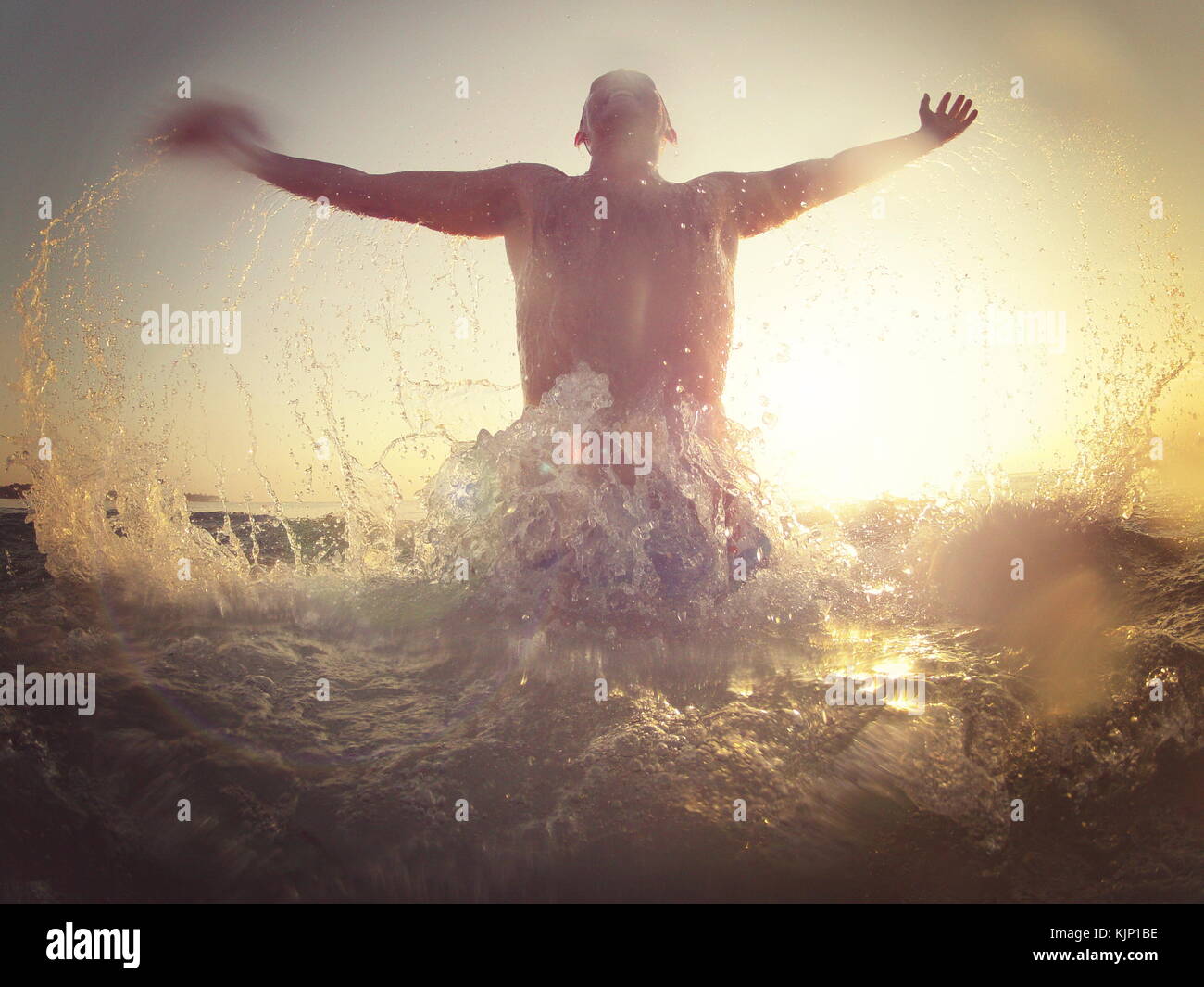 Joyfull scene on the beach Stock Photo - Alamy