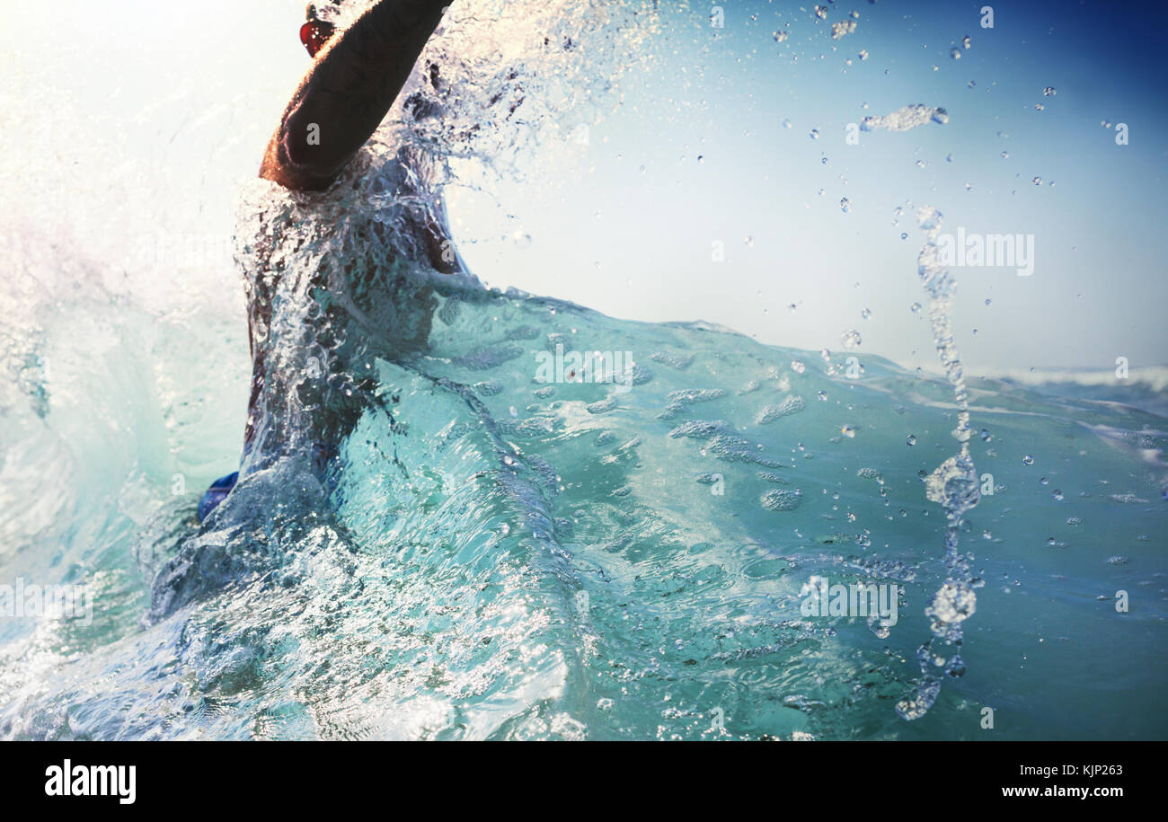 Wave on the beach Stock Photo - Alamy