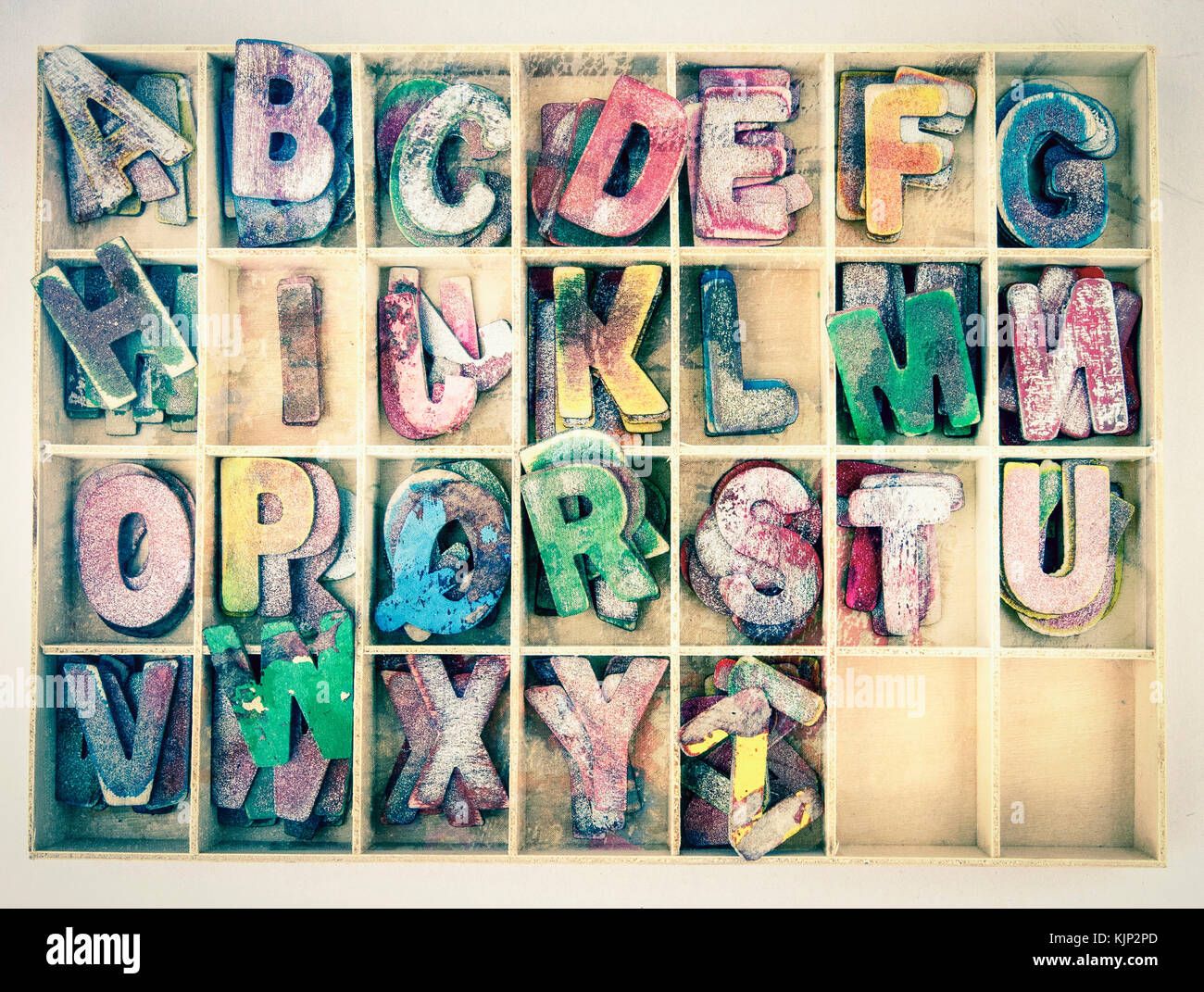 old wooden letters Backround image Stock Photo - Alamy