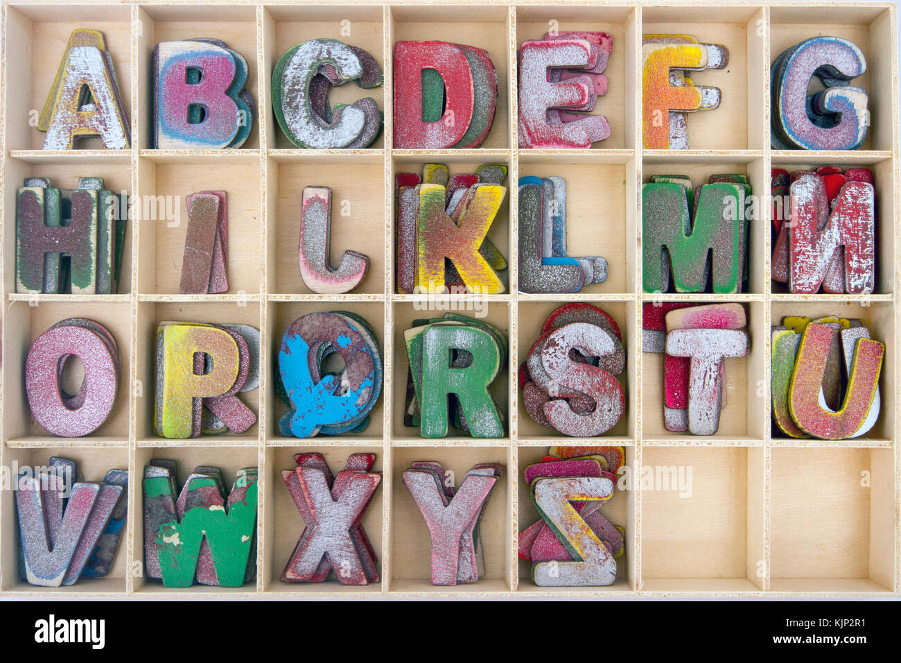 old wooden letters Backround image Stock Photo - Alamy