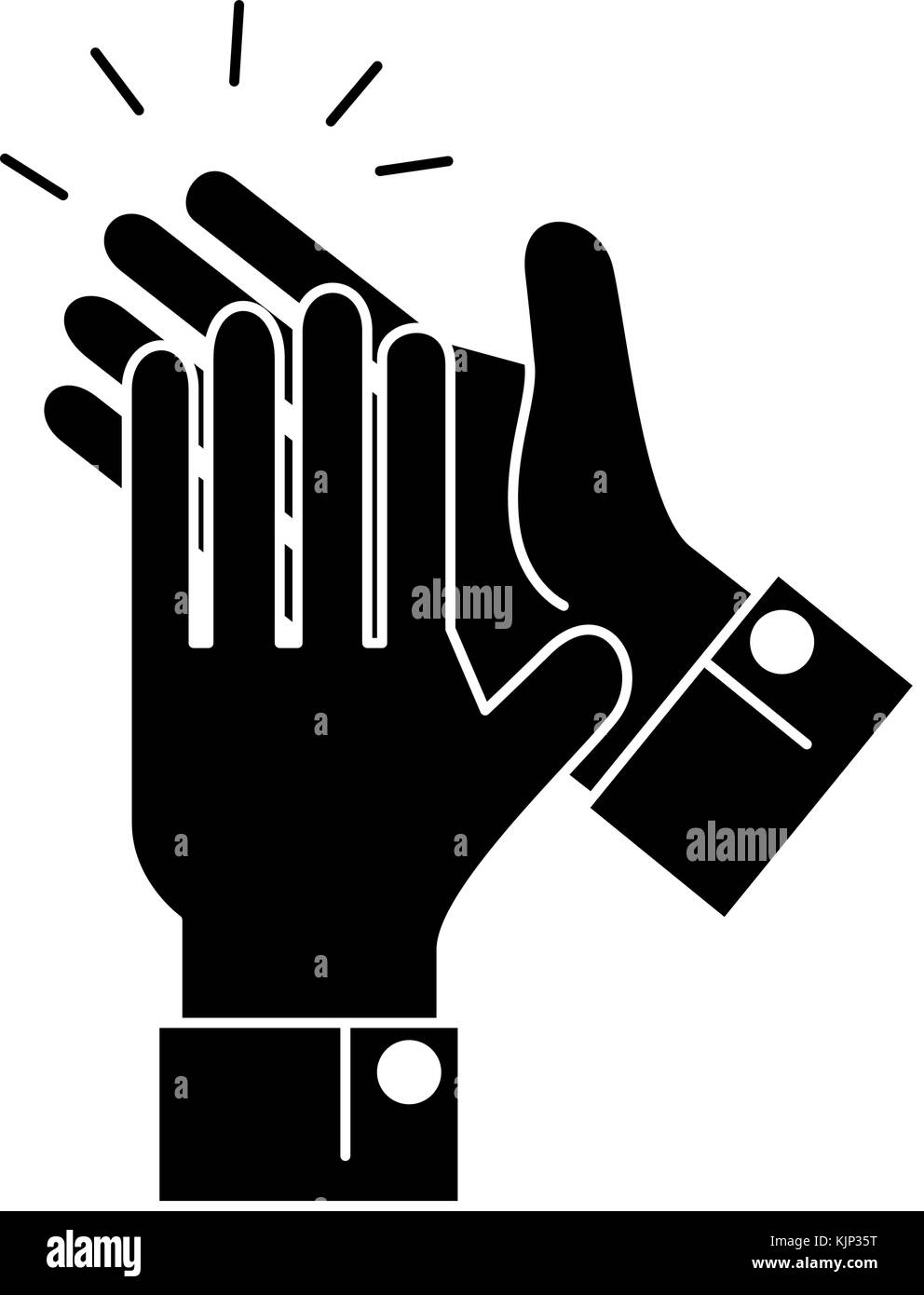 hands applauding isolated icon vector illustration design Stock Vector ...