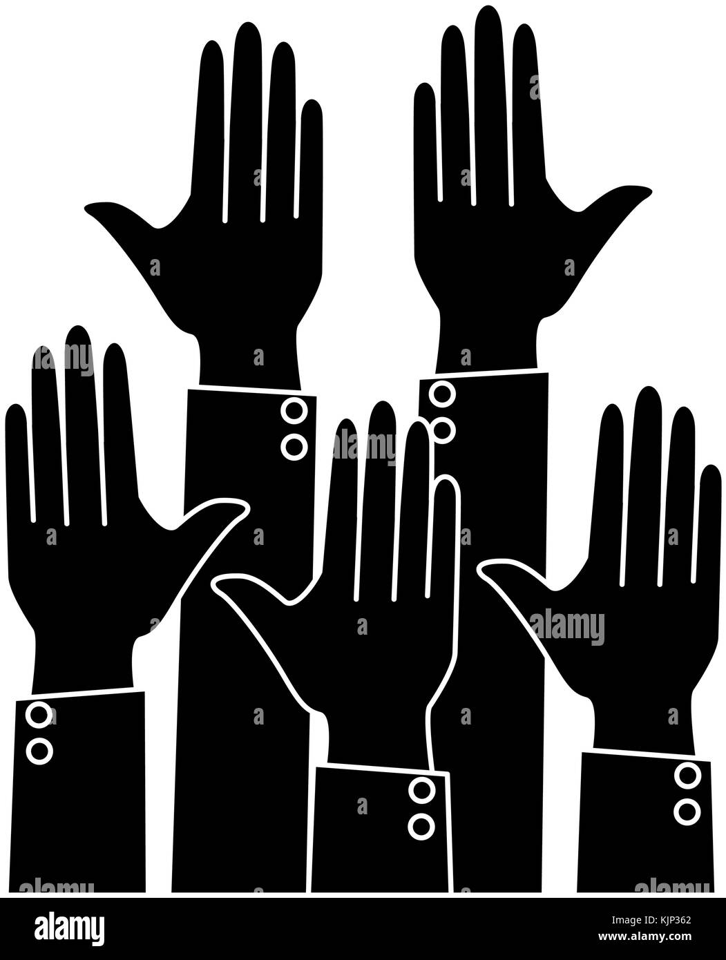 hands up isolated icon vector illustration design Stock Vector Image ...
