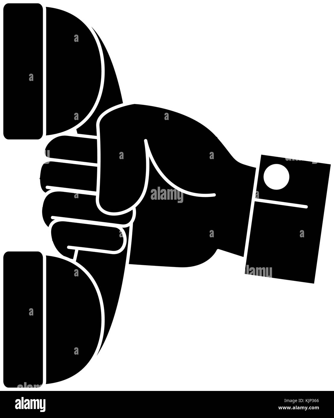 hand with telephone icon vector illustration design Stock Vector Image ...