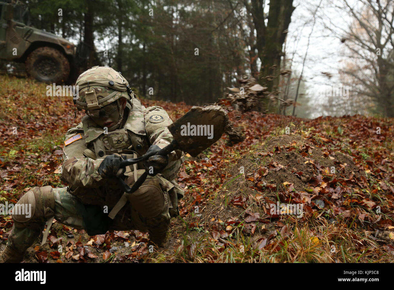 U.S. Army Pfc. Justin Wang of the 2nd Cavalry Regiment, Regimental ...
