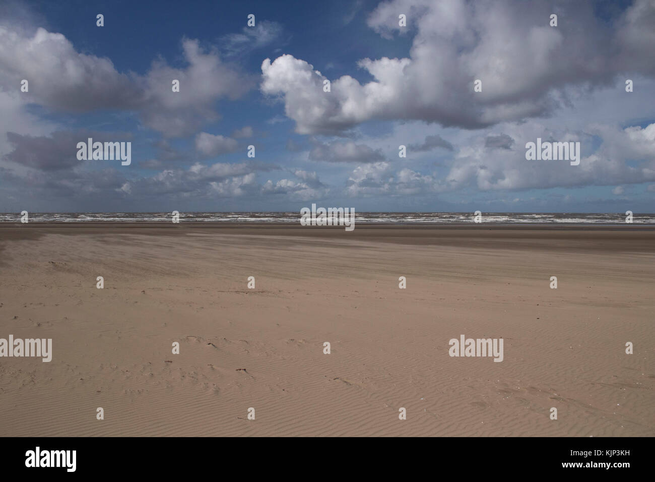 landscape view of the sea at formby beach Stock Photo - Alamy