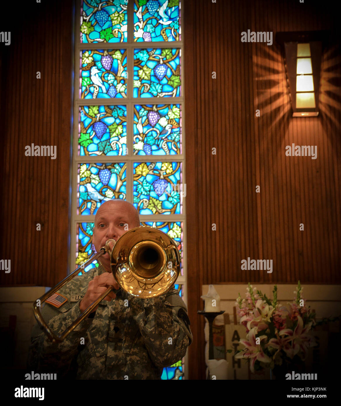 The 36th Infantry Division Band’s Brass Quintet performed for the ...