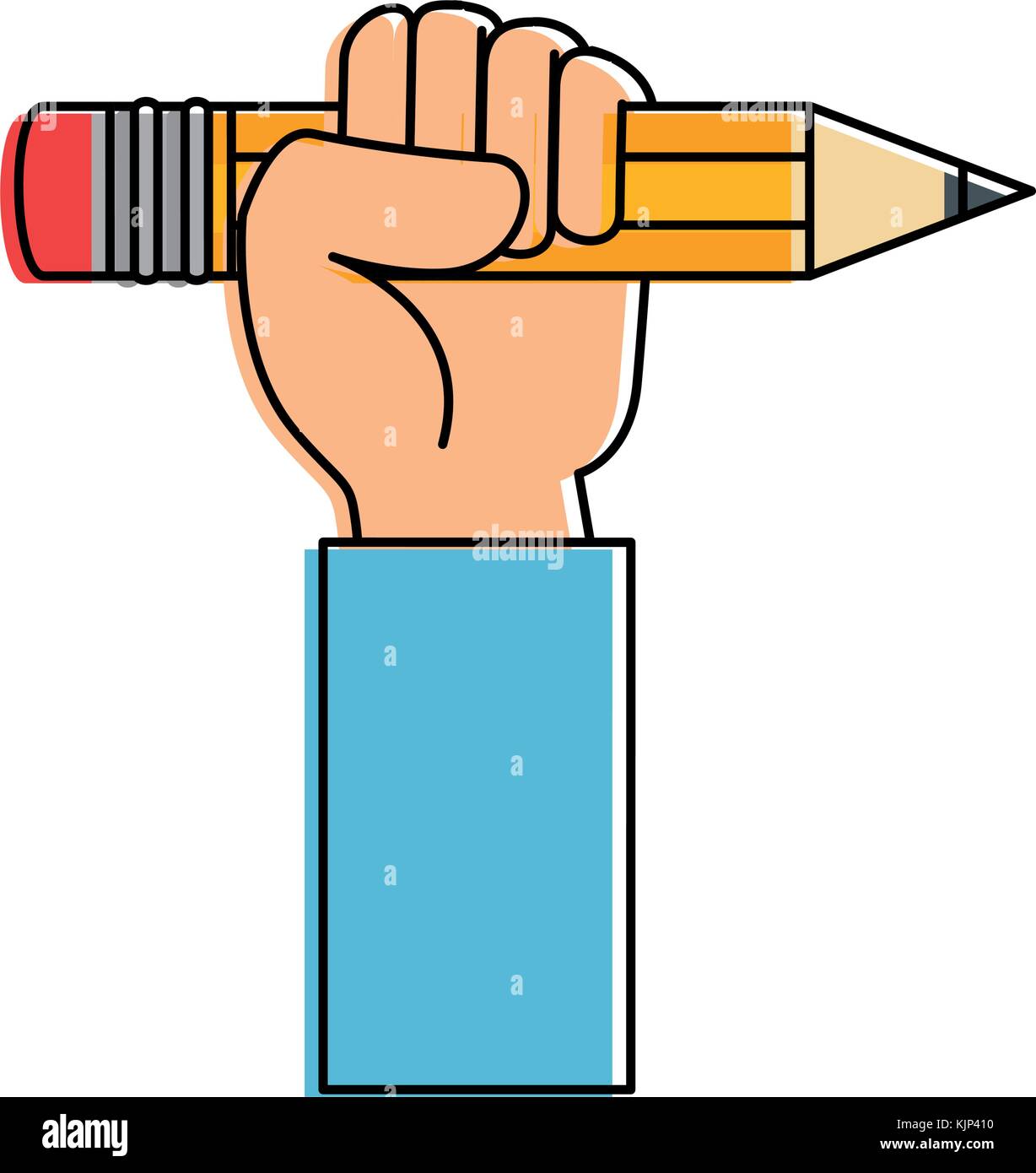 hand with pencil icon Stock Vector Image & Art - Alamy