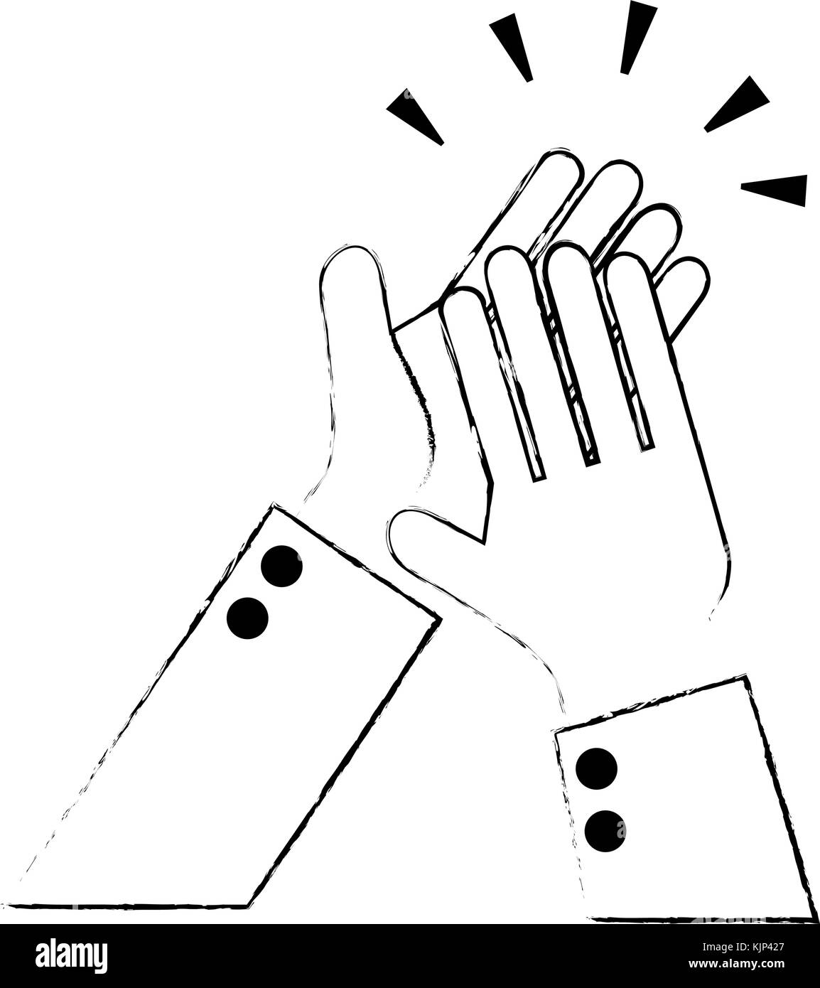 hands applauding isolated icon Stock Vector Image & Art - Alamy