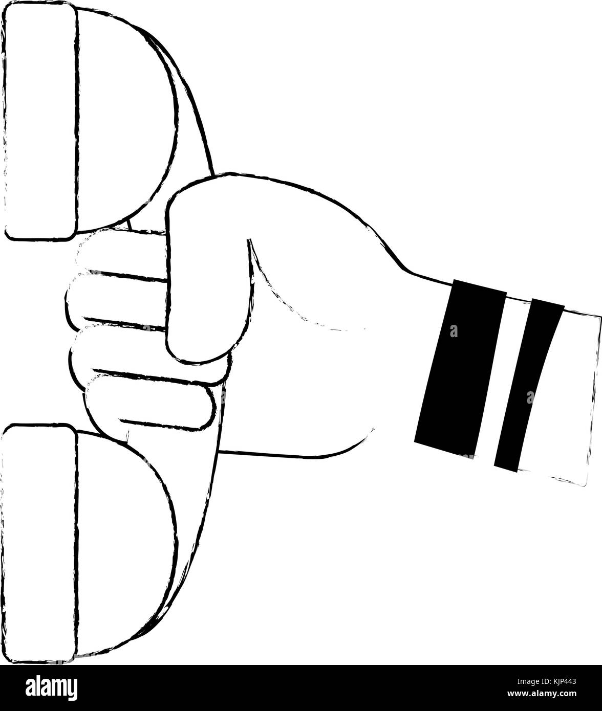 hand with telephone icon Stock Vector Image & Art - Alamy