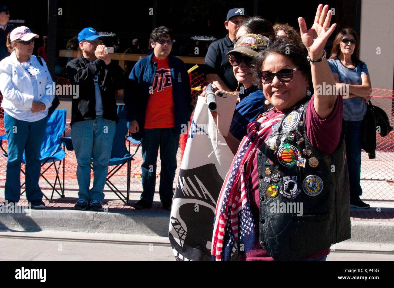 Terri Rangel, with the Associates of Vietnam Veterans of America, Lucio ...