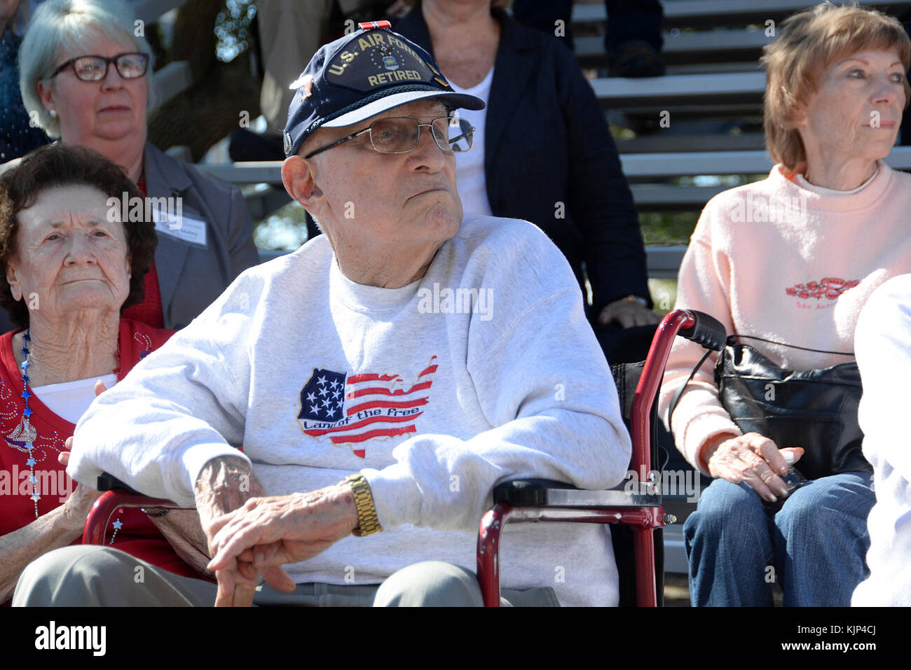 Retired U.S. Air Force Master Sgt. Charles Martin attends the ...