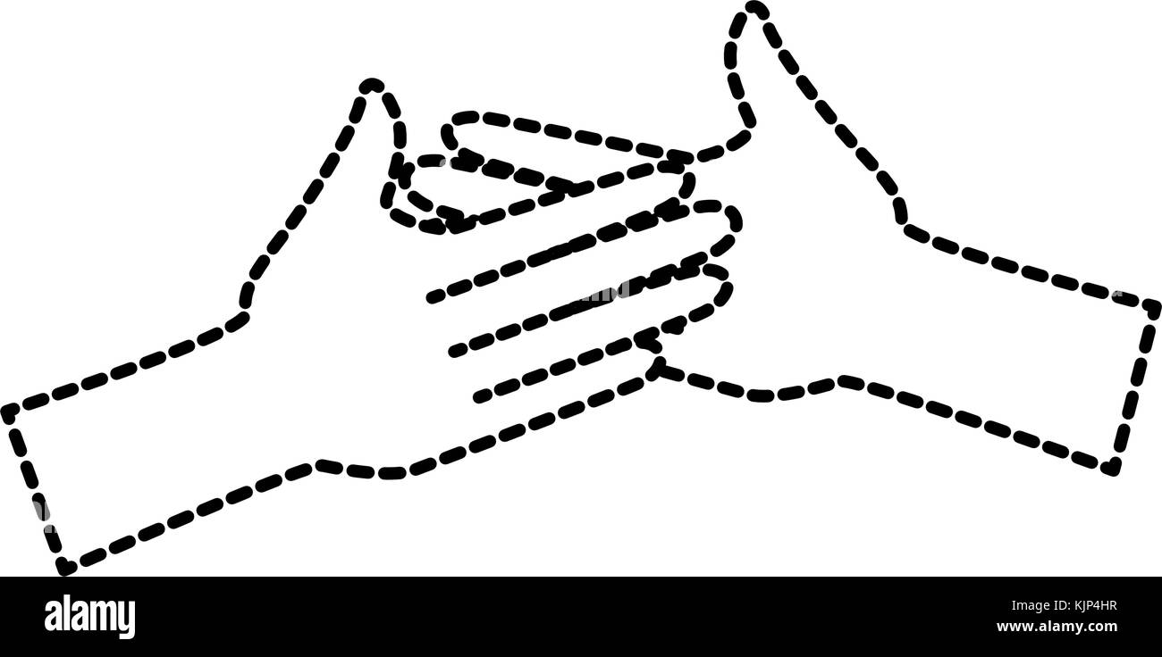 hands giving the five vector illustration design Stock Vector Image ...