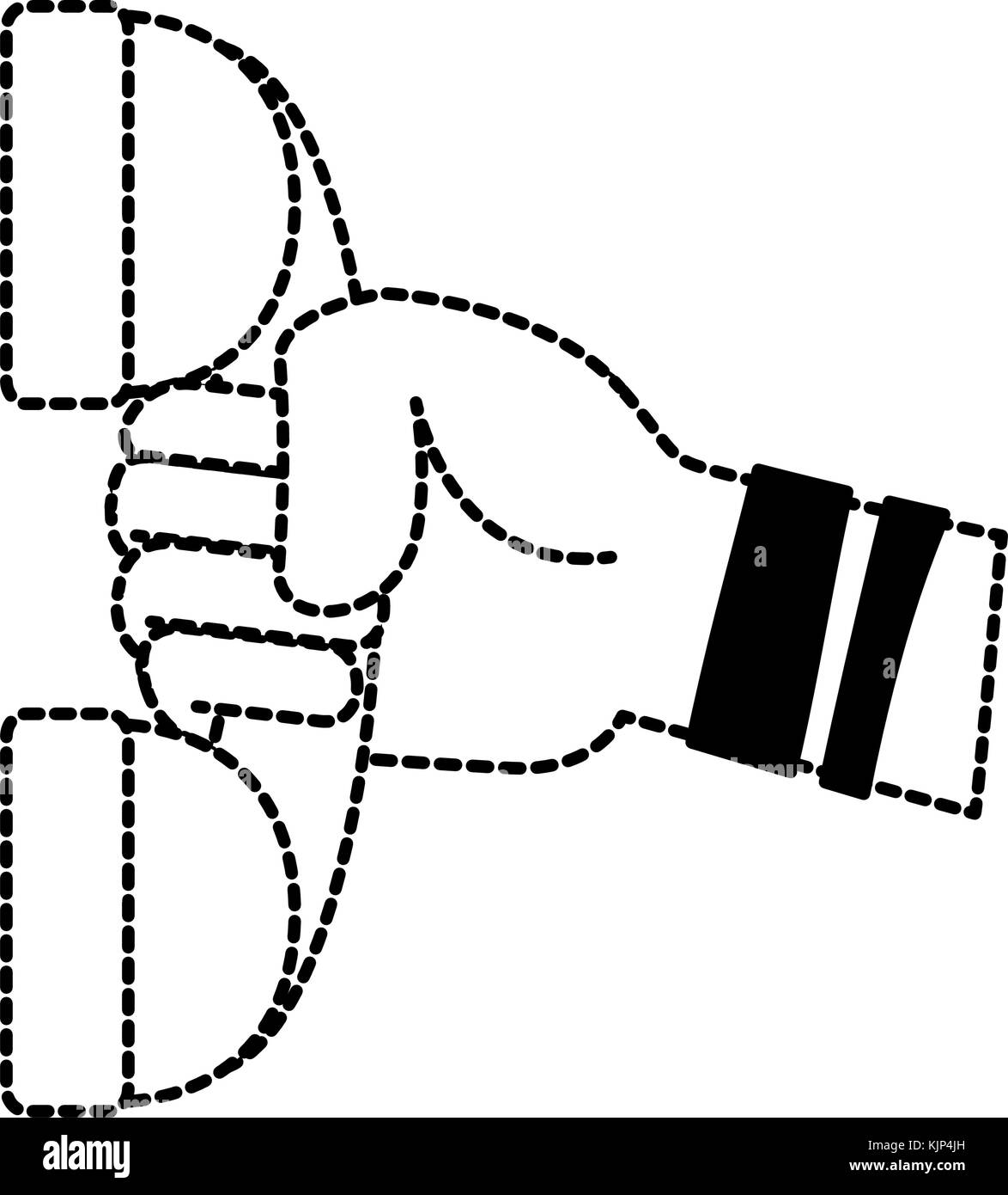 hand with telephone icon vector illustration design Stock Vector Image ...