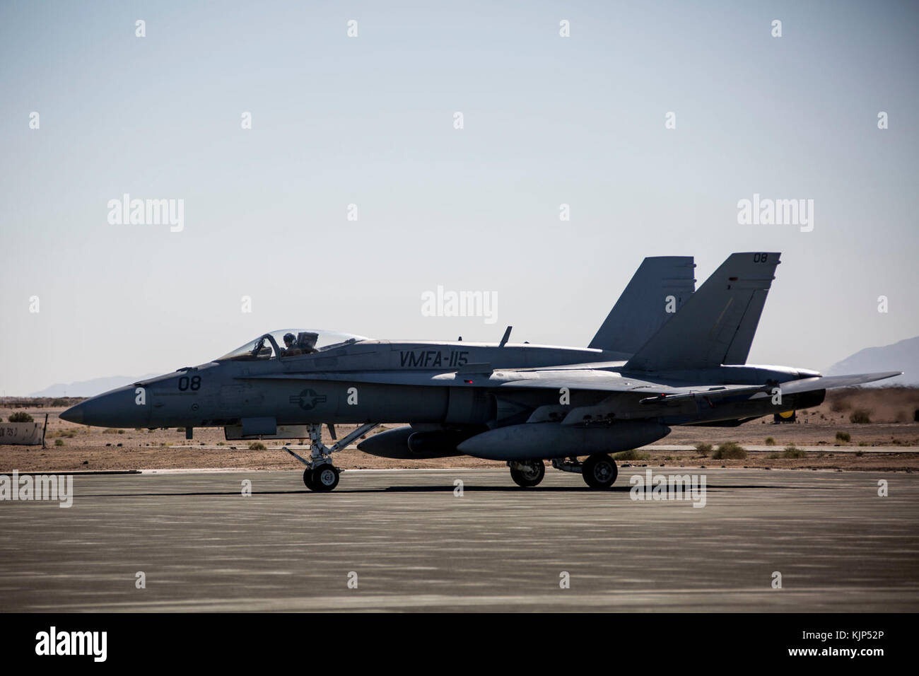 A U.S. Marine Corps F/A-18A Hornet assigned to Marine Fighter Attack ...