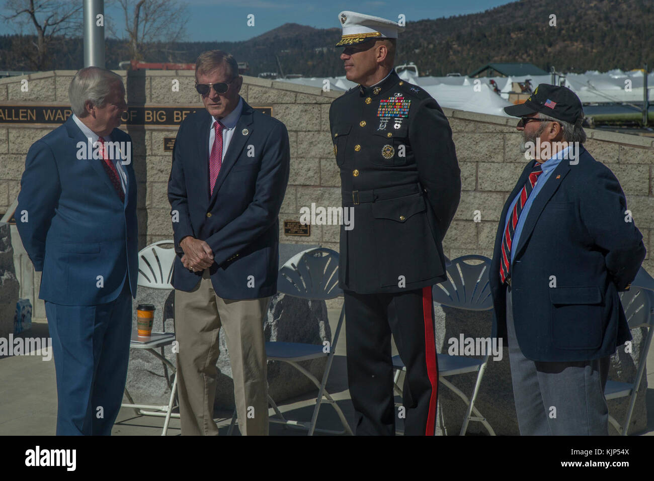 Mayor Bill Jahn of Big Bear Lake, U.S. Representative Paul Cook, Maj ...