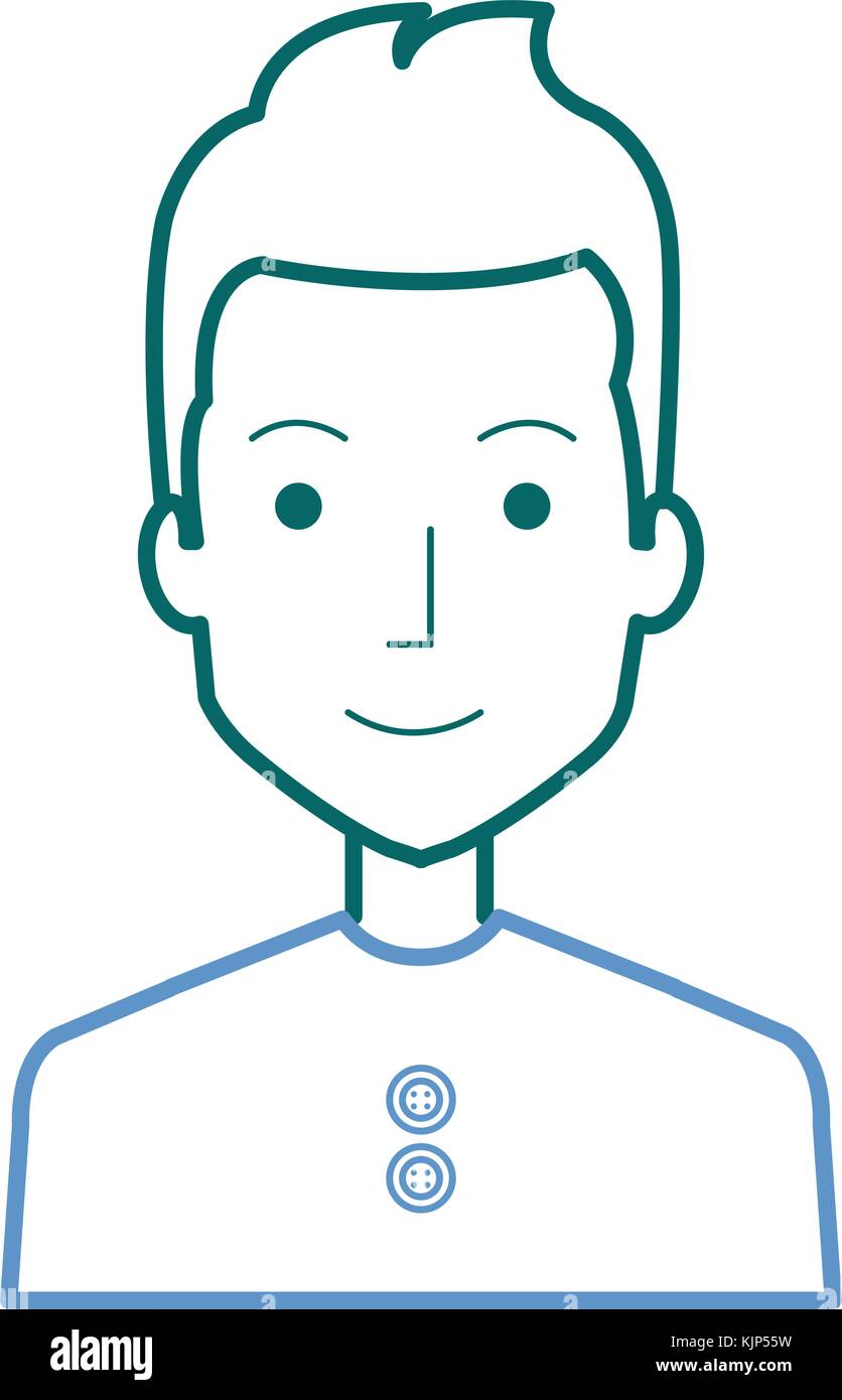 young man avatar character vector illustration design Stock Vector ...