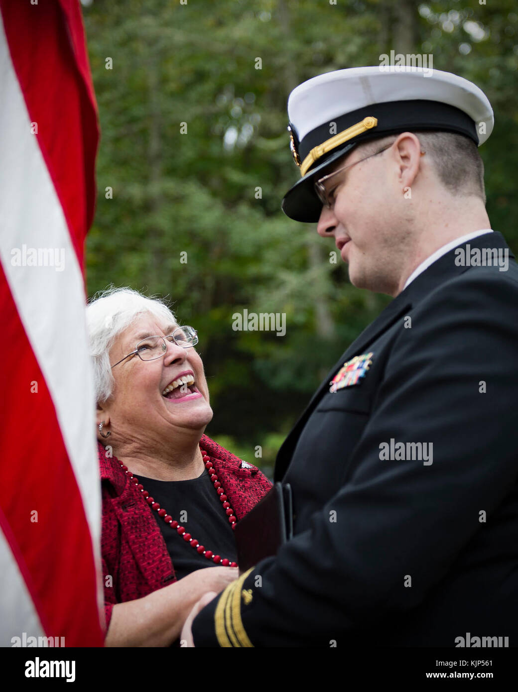 GARDINER, Wash. (Nov. 11, 2017) Mrs. Joan Shields-Bennett, widow of ...
