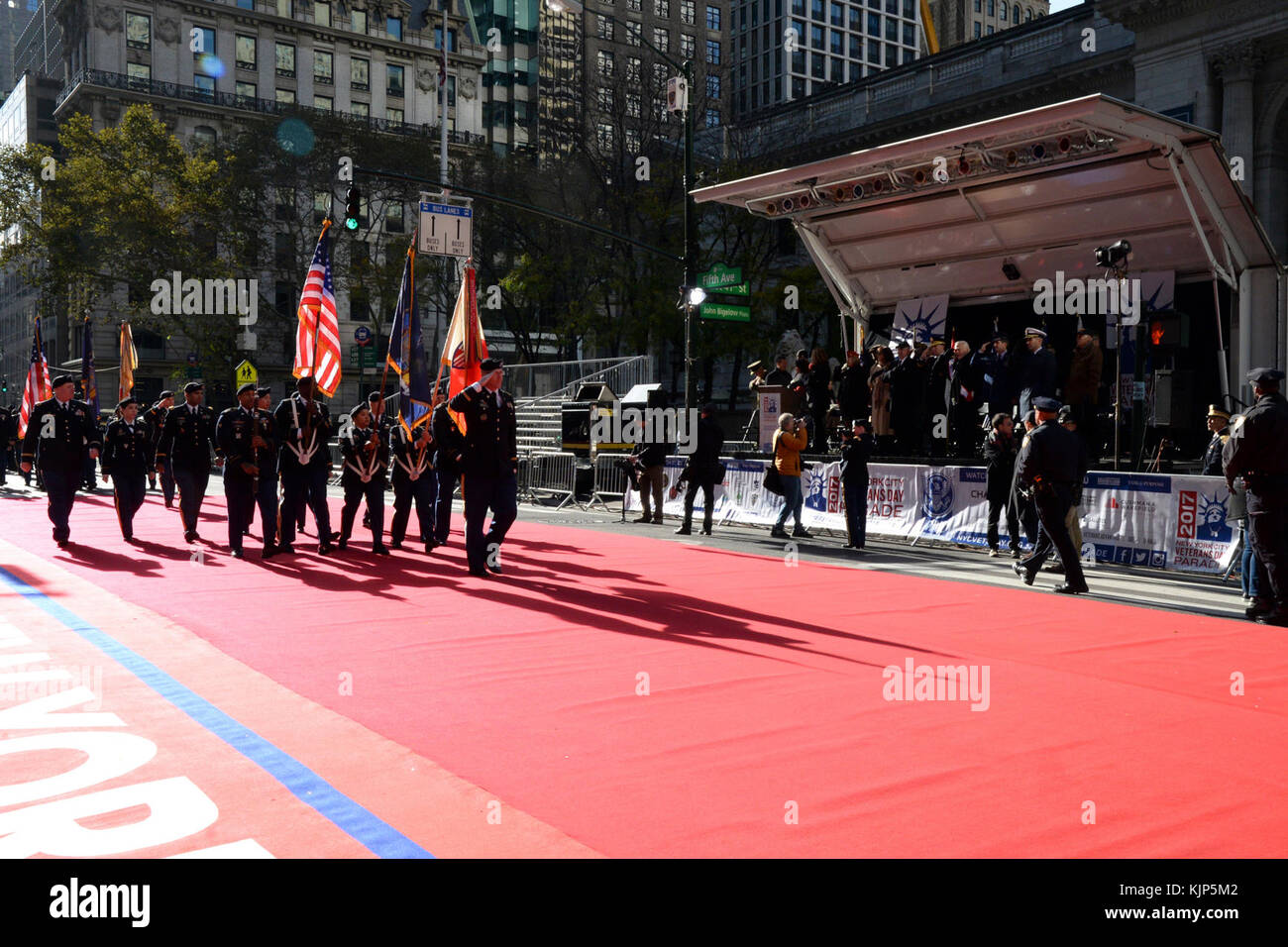 The colors of the 369th Sustainment Brigade, assigned to the New York ...