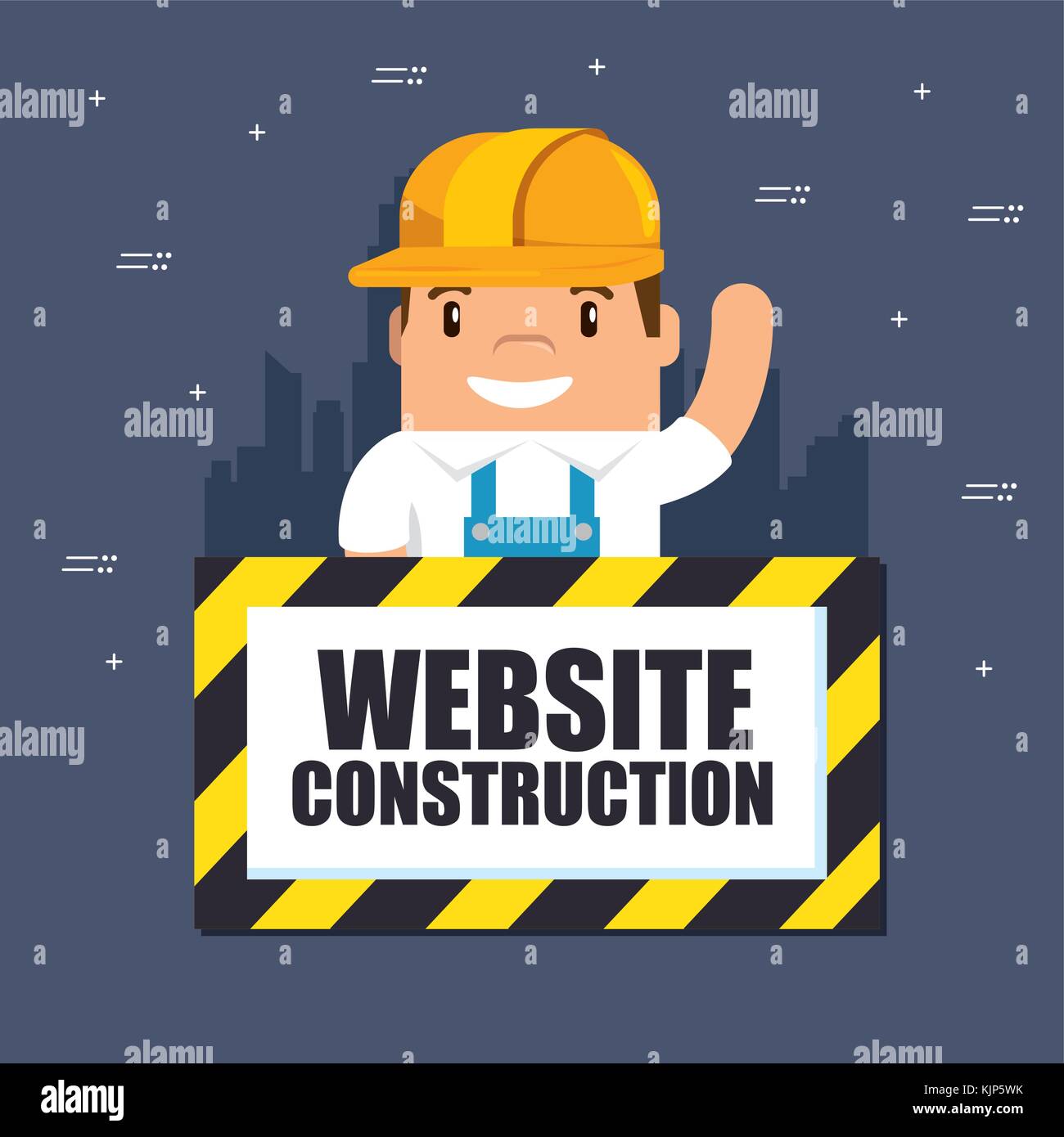 website under construction background with workers vector illustration ...