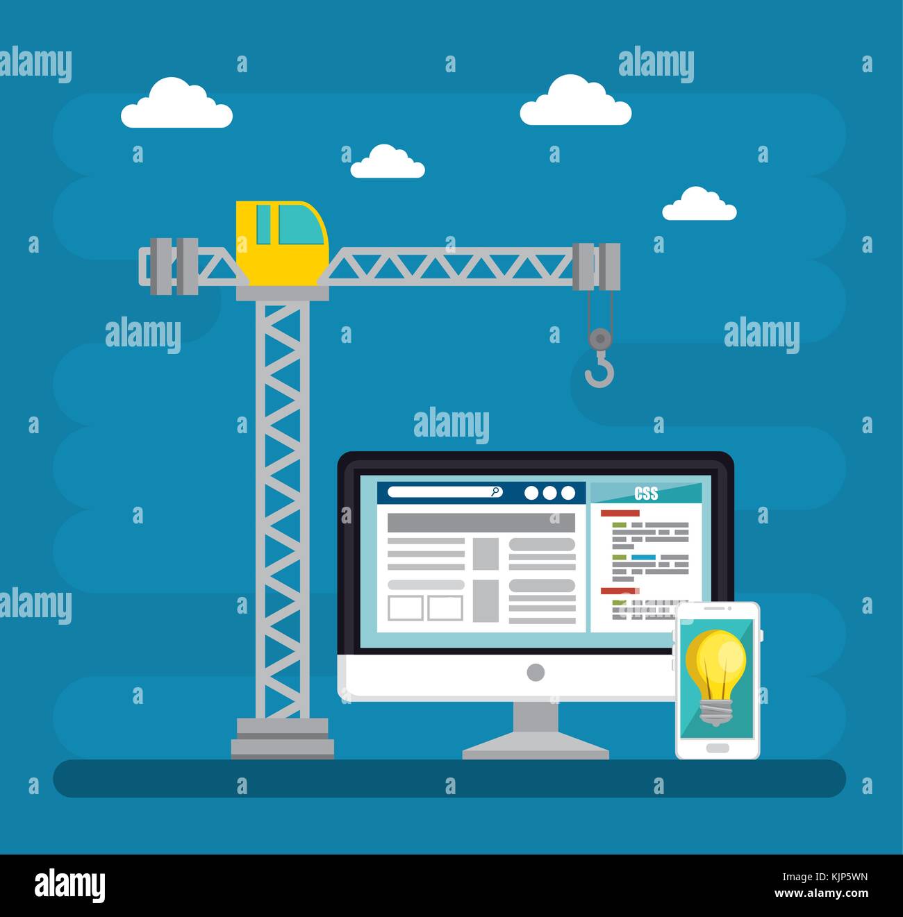 website under construction background vector illustration graphic ...