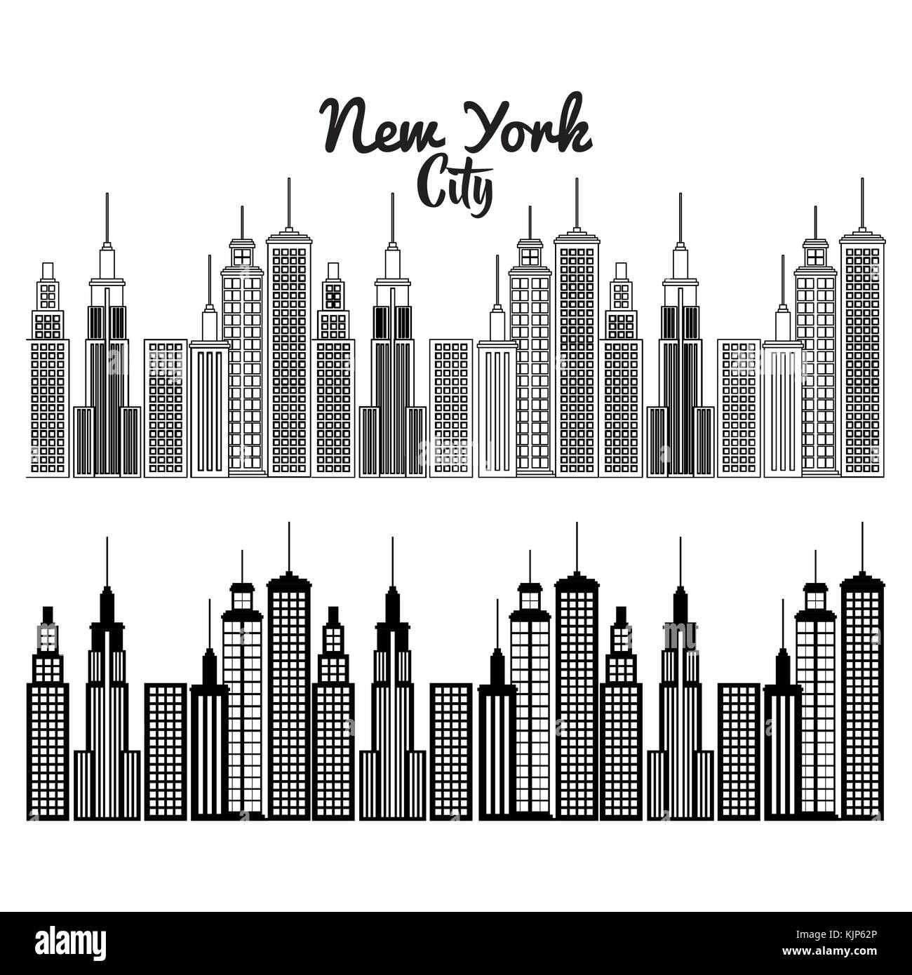 new york city scene vector illustration design Stock Vector Image & Art ...