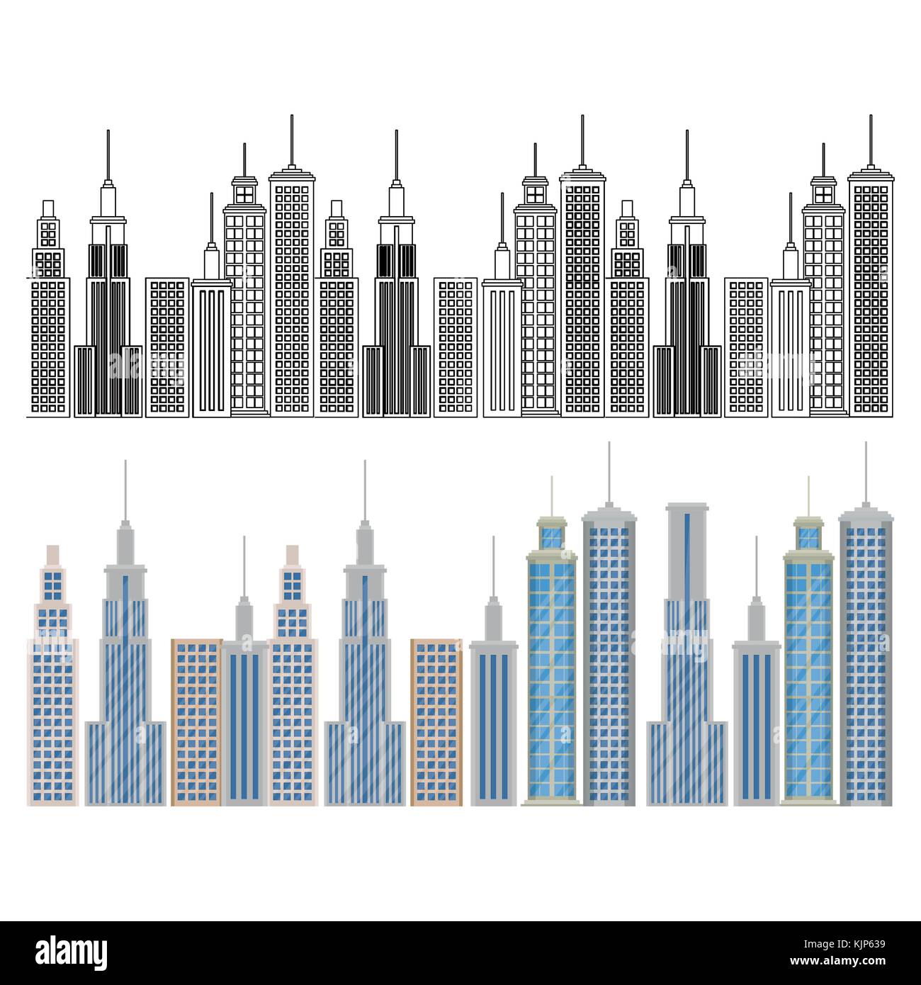 new york city scene vector illustration design Stock Vector Image & Art ...