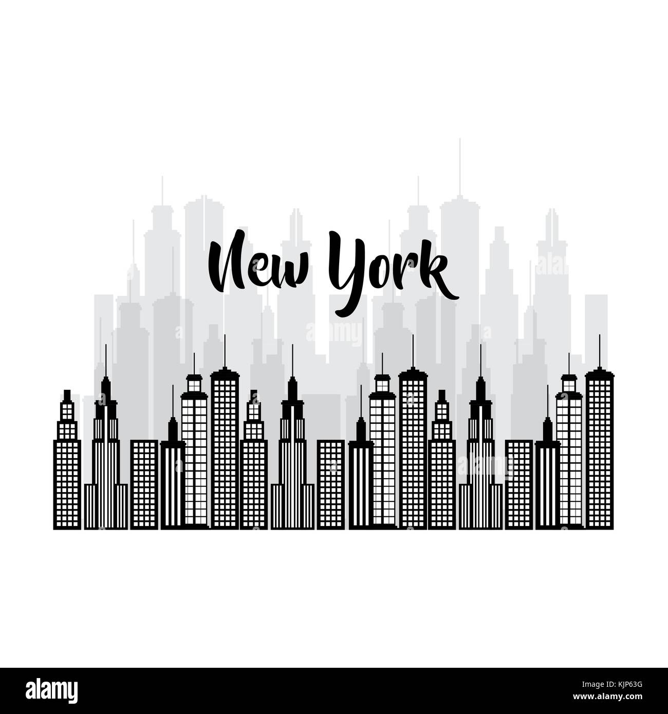 new york city scene vector illustration design Stock Vector Image & Art ...