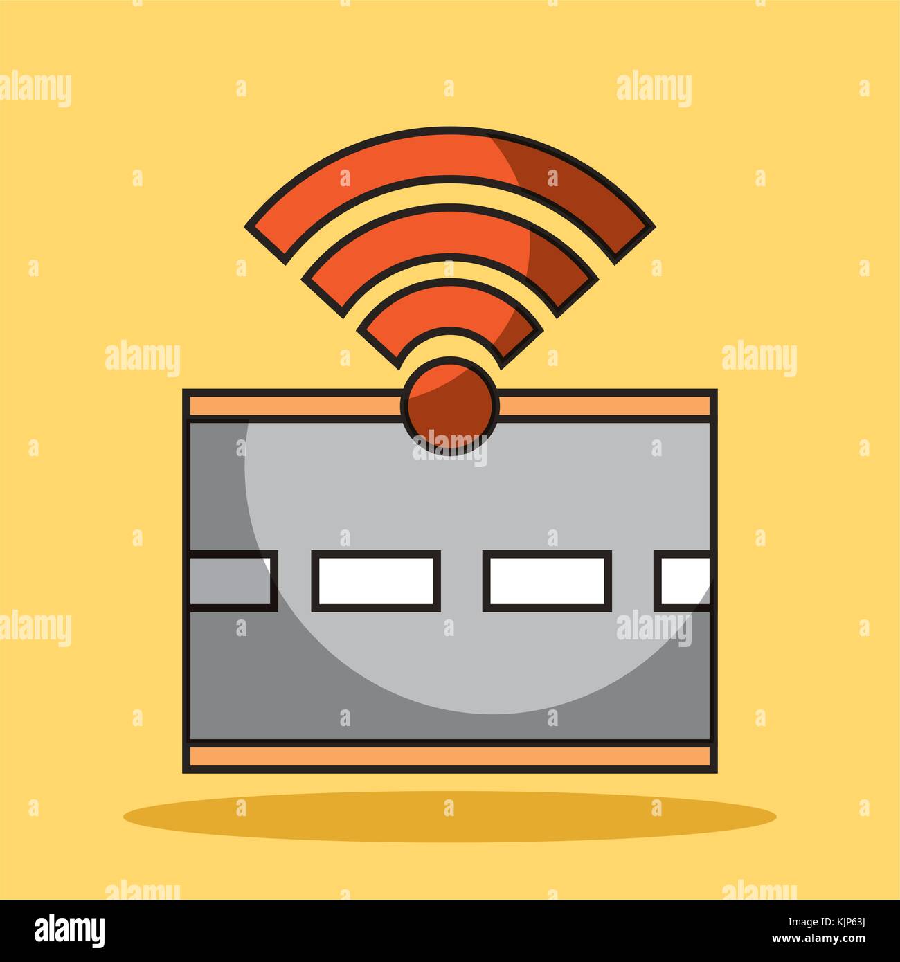 gps navigation road street wifi sensor signal icon Stock Vector Image ...
