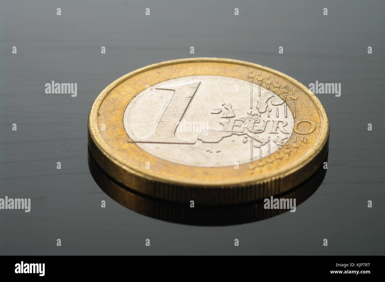 One Euro coin money isolated (European currency Stock Photo - Alamy