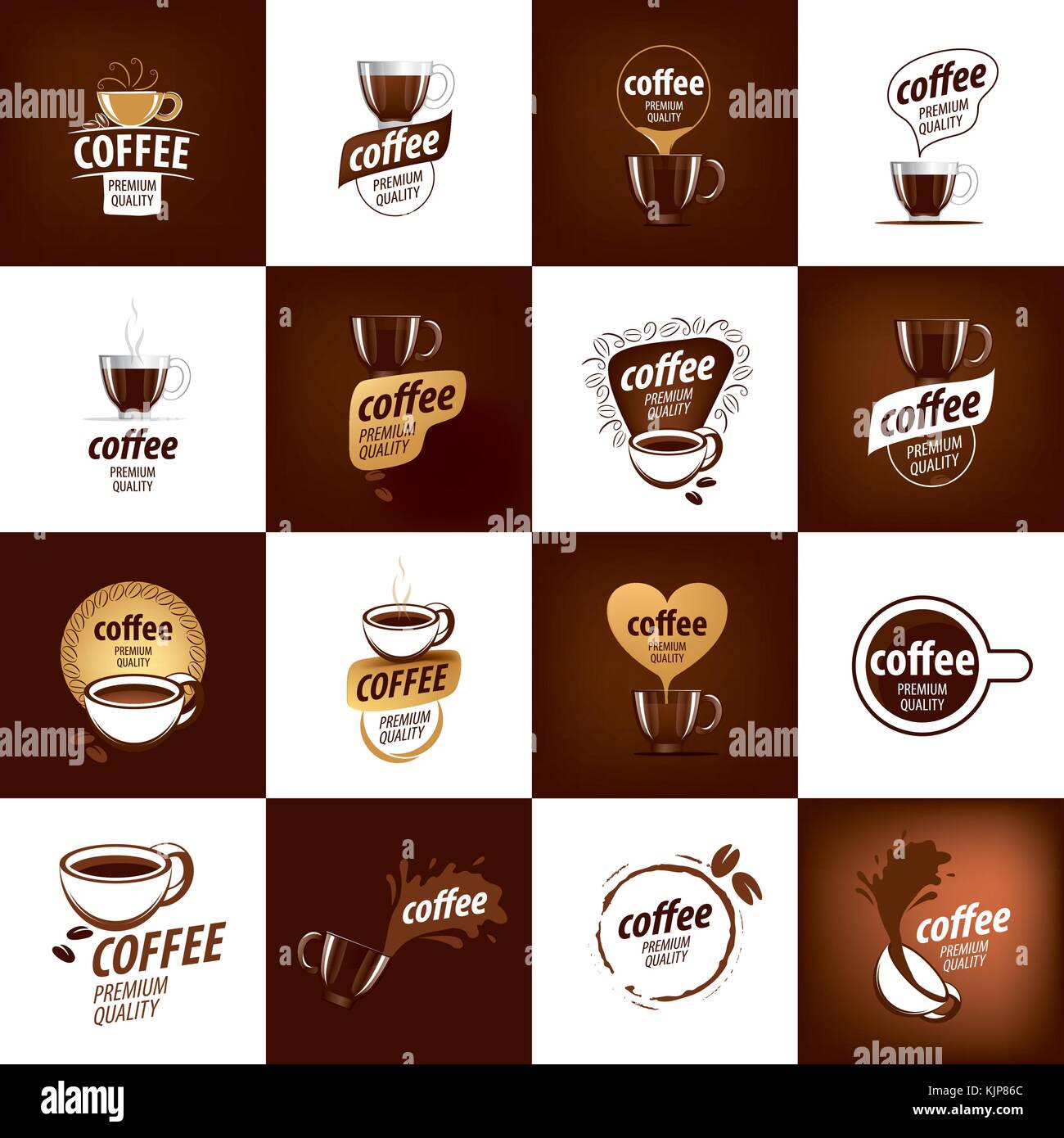 vector logo for coffee Stock Vector Image & Art - Alamy