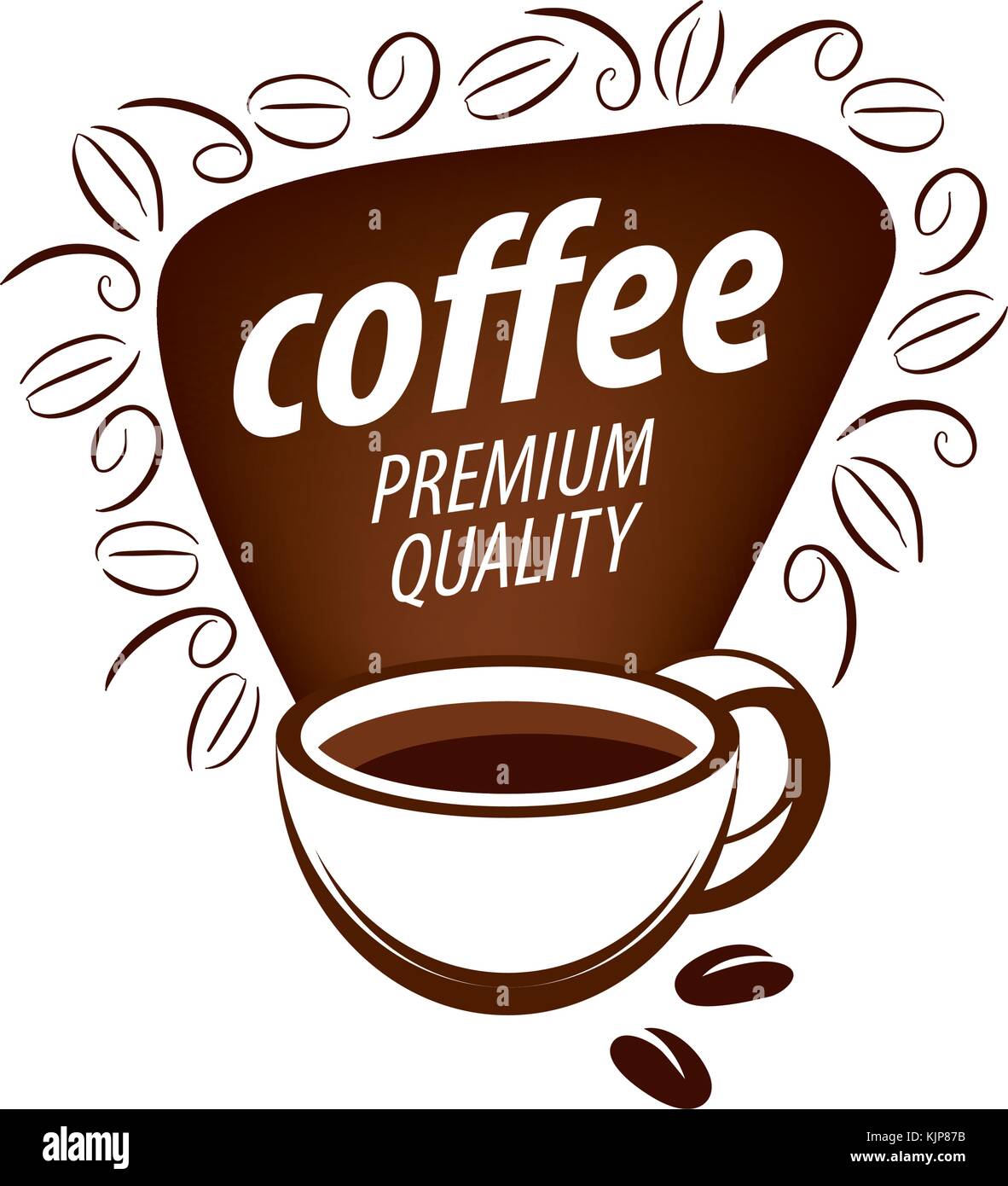 vector logo for coffee Stock Vector Image & Art - Alamy