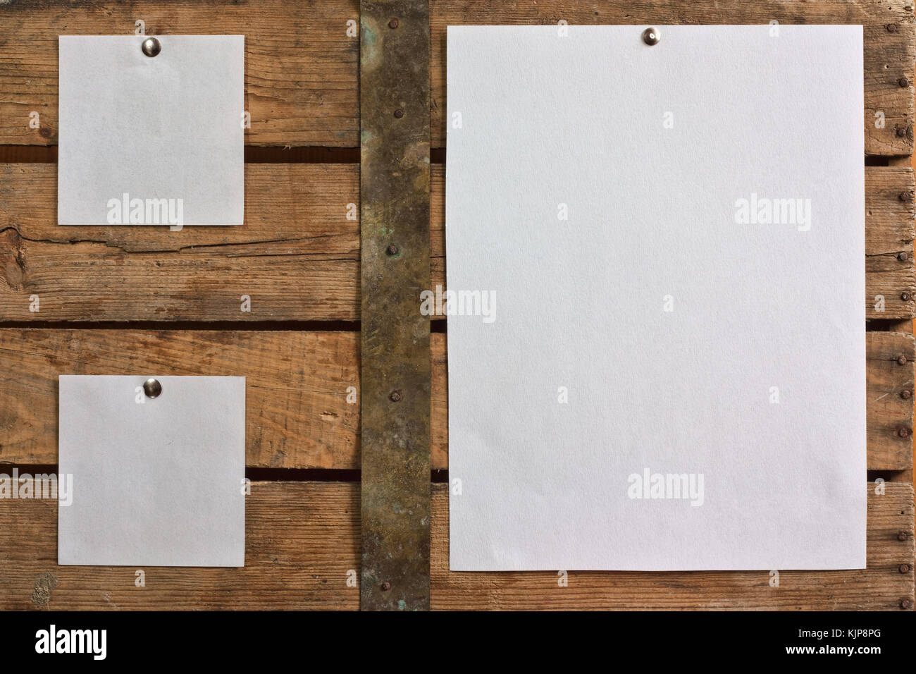 Three Blank Pieces Of Paper High Resolution Stock Photography and ...