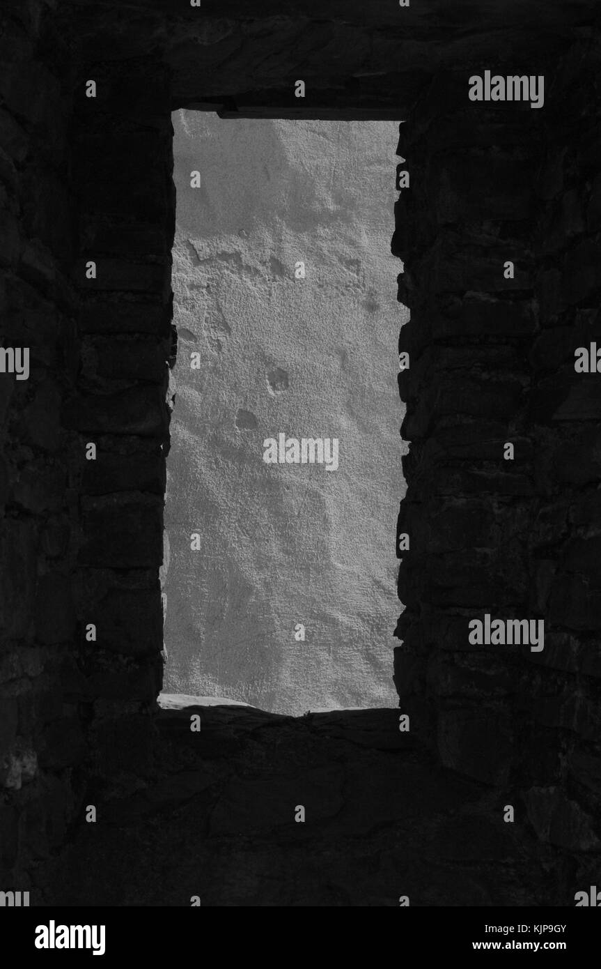 Stone window detail Black and White Stock Photos & Images - Alamy