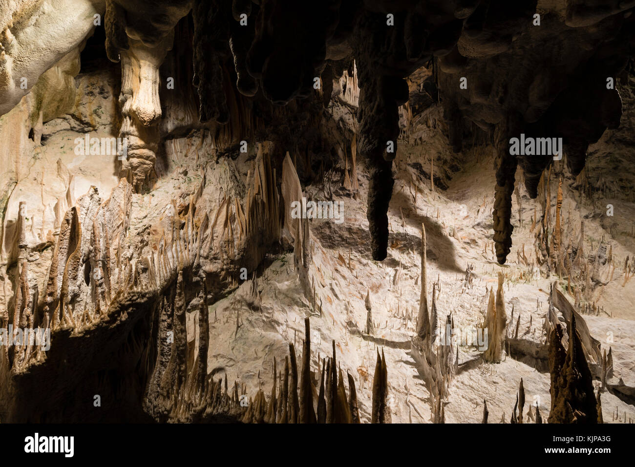 Limestone stalactites and stalagmites hi-res stock photography and ...